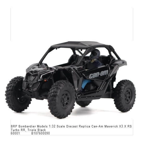 BRP MODELS 1:32 SCALE DIECAST REPLICA CAN-AM MAVERICK X3 X RC TURBO RR
